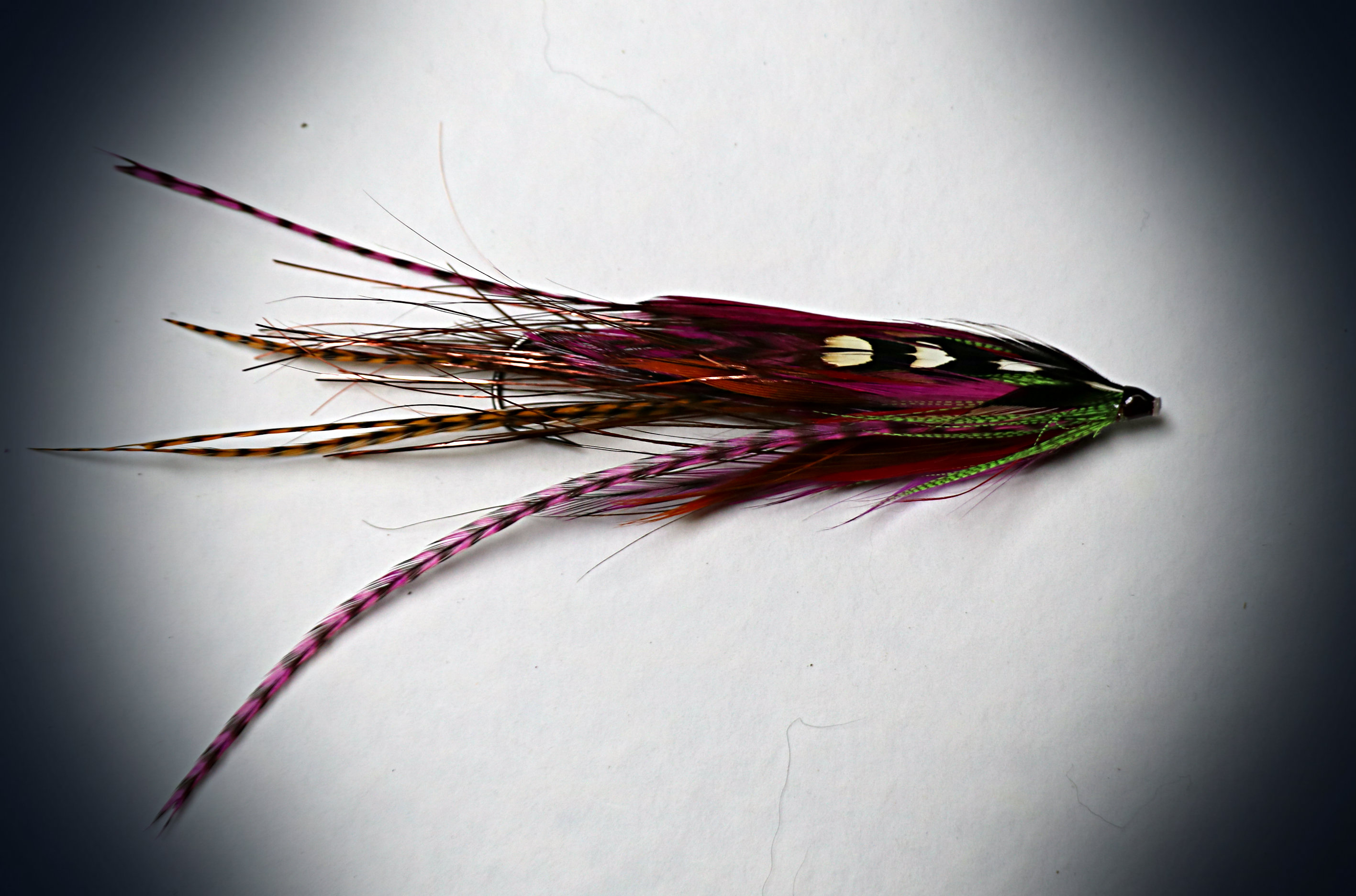 The PInk & Orange Grizzly Tube Fly