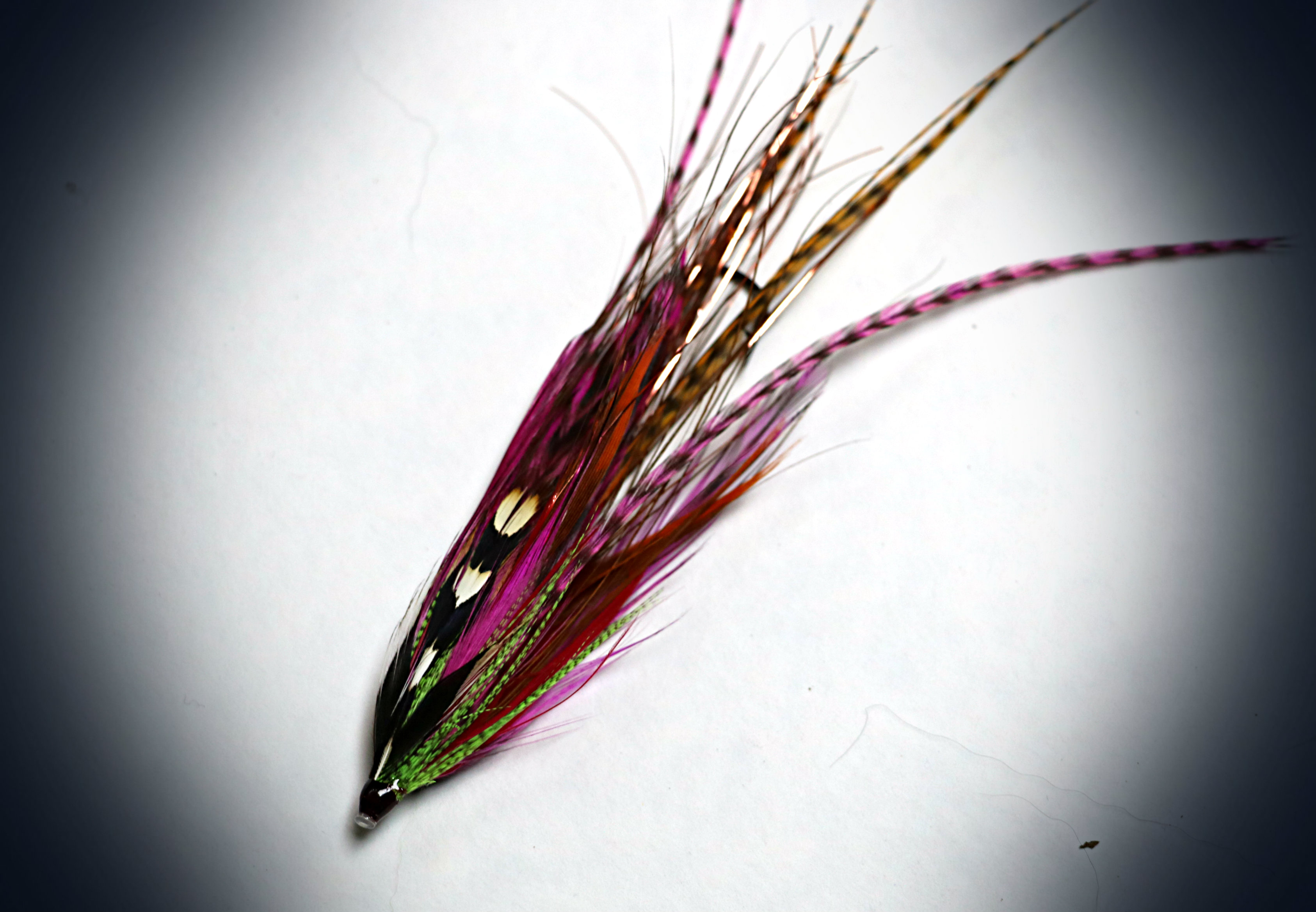 The PInk & Orange Grizzly Tube Fly